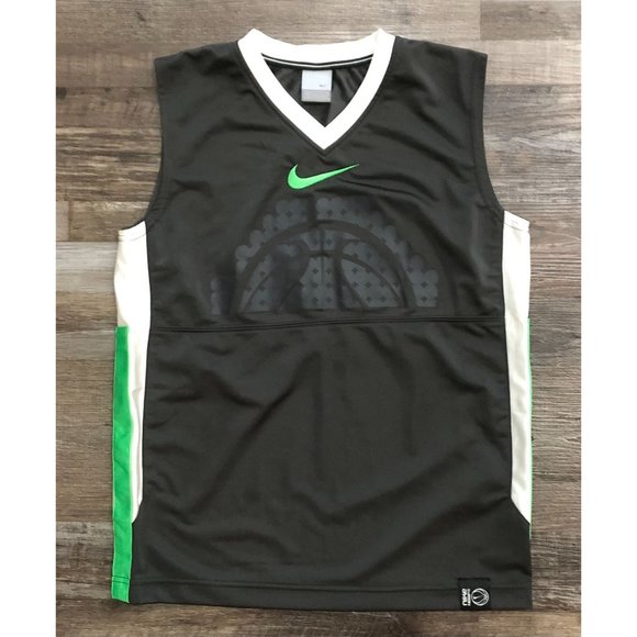 Nike | Shirts & Tops | Vintage Nike Hoops Youth Boys Large Gray ...